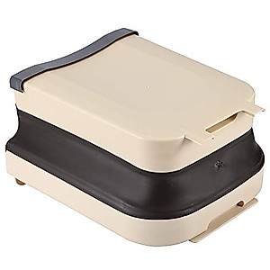 Hanging Trash Can Wall Mounted Folding Waste Bin Kitchen Cabinet Door Hanging Trash Garbage Can Container for Home Cars