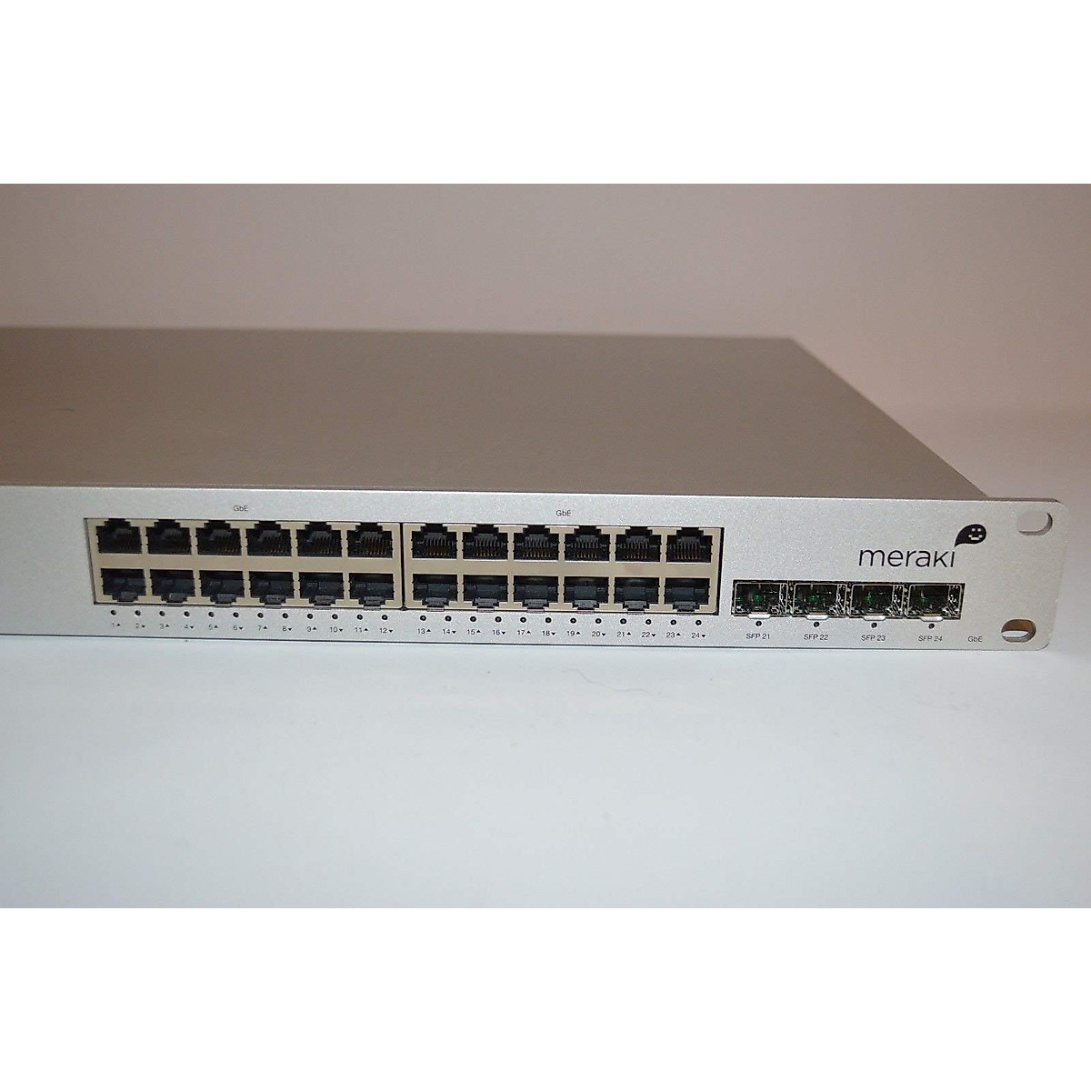 Meraki Cloud Managed 24 Port Gigabit PoE Switch - 24x 1GbE Ports 4x 1G (SFP) Uplink Interfaces MS22P-HW (Renewed)