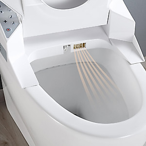 Miseno MT-YOSE32-15WST Yosemite 1.27 GPF One-Piece Elongated Toilet – Bidet Seat Included - White