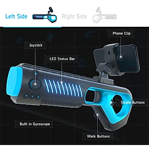 Arkade Motion Blaster Virtual Reality Gaming Gun Controller with Bluetooth Connectivity and Built in Haptics (PC, Android, IOS)