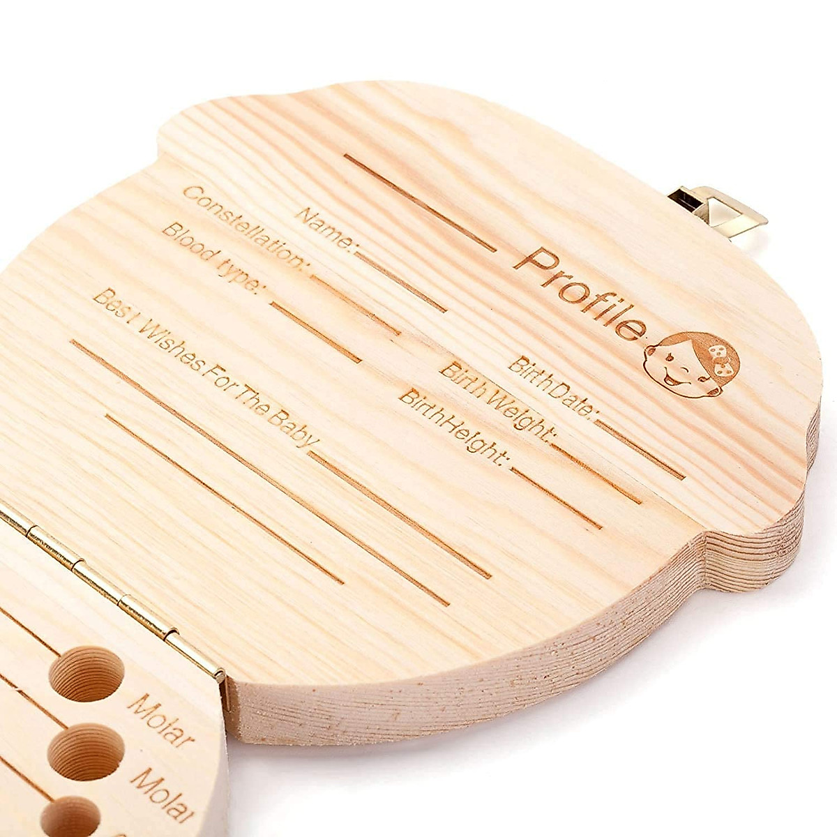 CampTek Baby Tooth Box and Tooth Holder,Tooth Fairy Box Special for Kids Keepsake,Teeth Storage