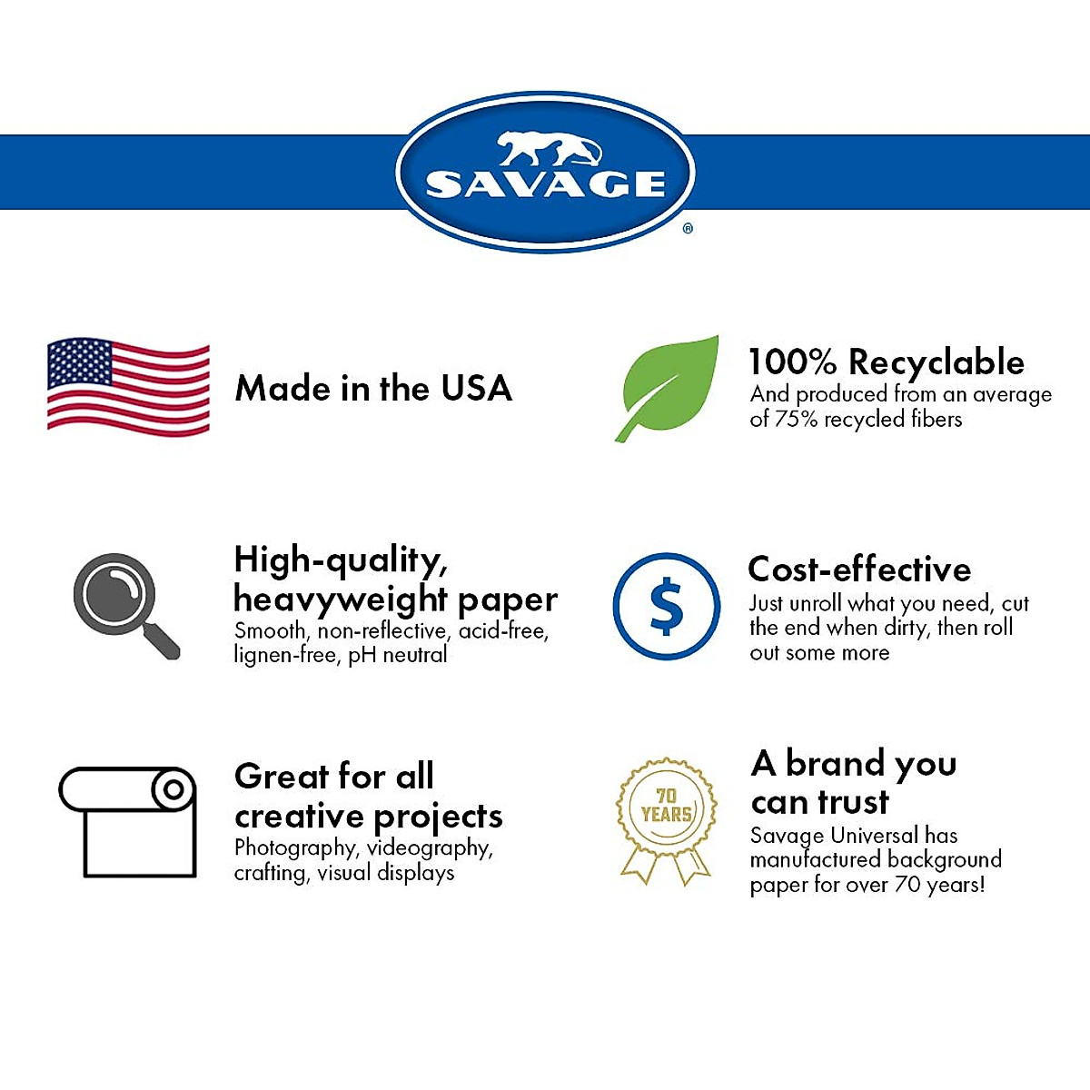 Savage Seamless Background Paper - #51 Bone (53 in x 36 ft)