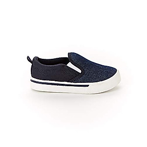 OshKosh B'Gosh Boy's Austin Slip On Shoe, New Navy, 10 Toddler