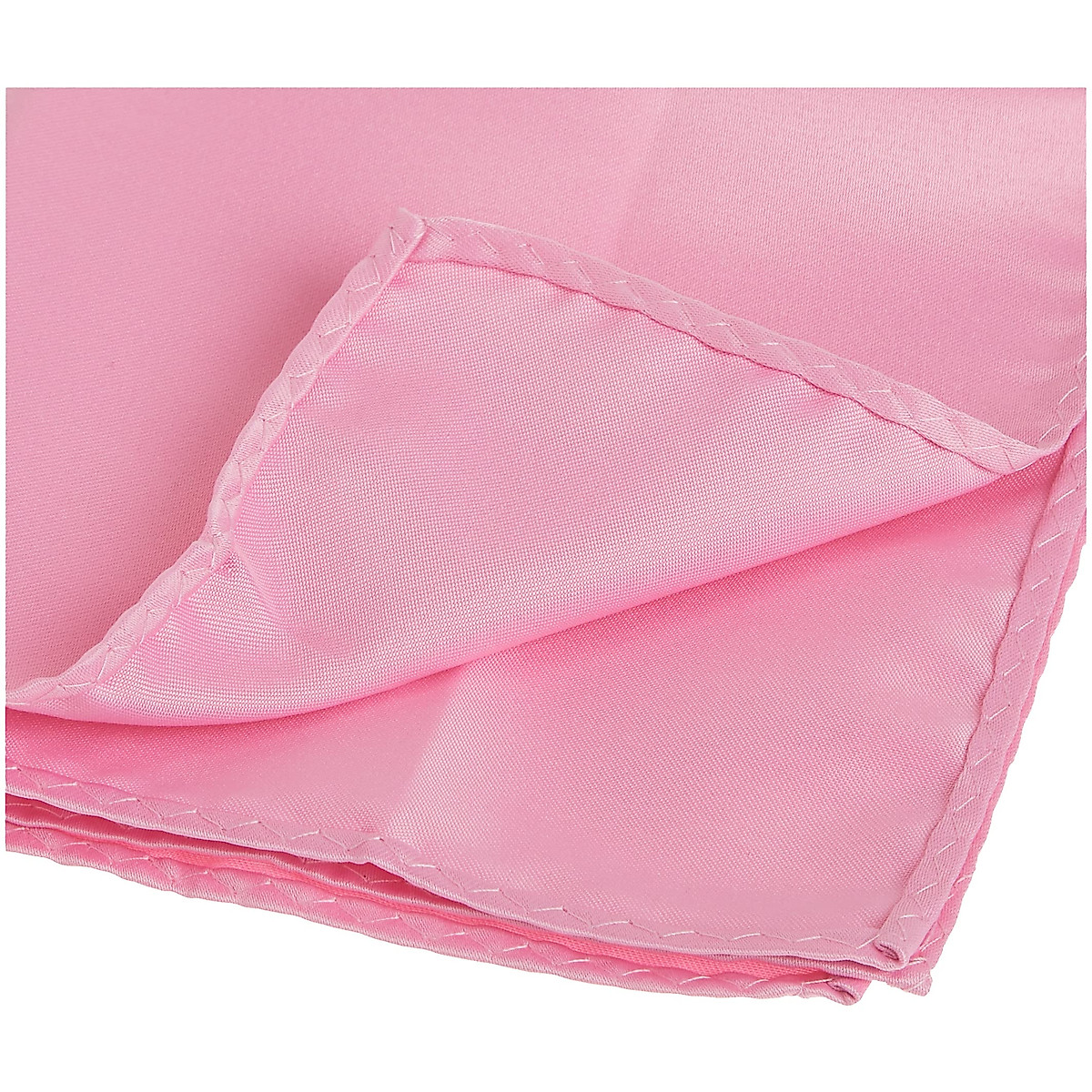 Stacy Adams Men's Satin Solid Tie Set, Pink, One Size