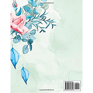 Address & Phone Number Book: for Seniors, Large Print Telephone and Address Notebook Organizer with Tabs, Pink Watercolor Roses