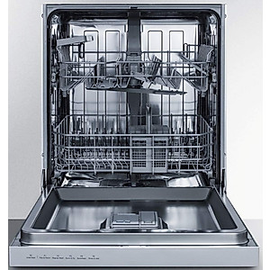 Summit DW2435SS 24"" Built-In Dishwasher with 12 Place Settings Energy Star Certified in Stainless Steel