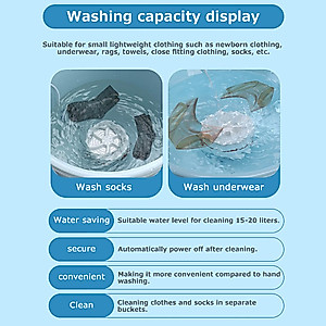 UEncounter Portable Washer USB Powered Cleaning Washing Machine Mini Turbo Washer for Socks Underwear and Baby Clothes