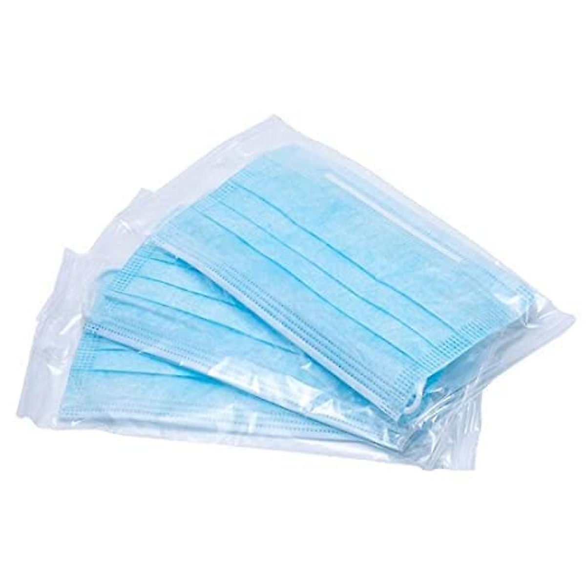 ProCure Disposable 3 Ply Face Masks, 50 Count - Individually Wrapped - Comfortable Elastic Earloops - Glass Free Filter - Latex Free - Non Woven - Filters Dust, Pollen