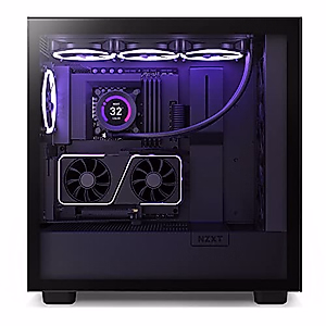 NZXT Vertical GPU Mounting Kit - AB-RH175-B1-175 mm PCIe 4.0x16 Riser Cable - GPU Holder - Sturdy Steel Bracket - Black