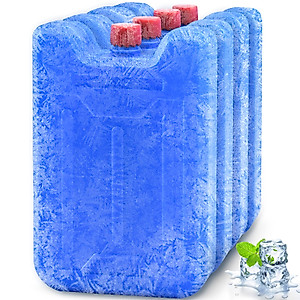 Ice Packs Replacement for Coolers, One Reusable Ice Packs, Fast Freeze & Long Lasting Freezer Packs for Lunch Containers, Backpack, Cooler Fan, Picnics, Camping, Beach, Fishing