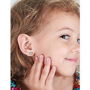 12 Pairs Silver Earrings Surgical Steel Earrings Hypoallergenic Zinc Earrings Set Women's Earrings Men's Earrings Cubic Zirconia Studs Earrings 3mm-8mm