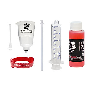 BleedZone Bleed Kit for Shimano - Hydraulic Brake Bleed Kit for Road Gravel, Mountain Bike Brakes with 60ml Mineral Oil - Bicycle Brake Bleed Kit, MTB Kit Designed for Shimano Brake Bleed Kit