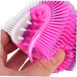 Hemoton 5pcs Bath Massage Brush Silicone Body Brush Body Shampoo Brush Shower Lather Brush Silicone Scalp Massager Head Scalp Brushes Skin Exfoliation Brush Shower Scrubber Shower Scrubber