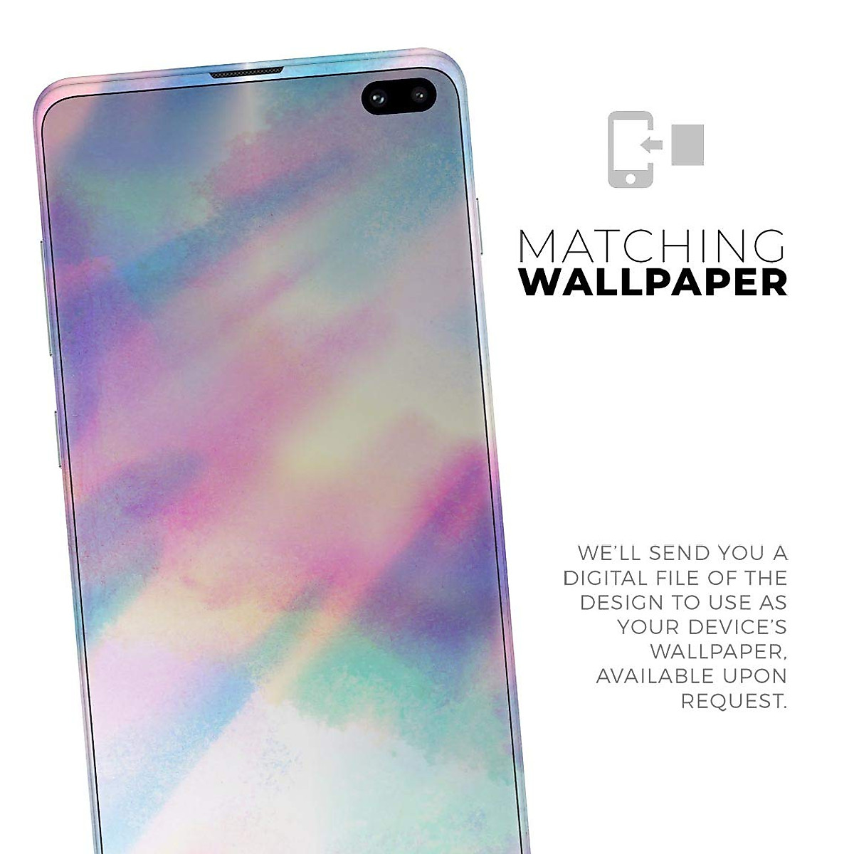 DesignSkinz Tie Dyed Bright Texture Protective Vinyl Decal Wrap Skin Cover Compatible with The Samsung Galaxy S20 (Screen Trim & Back Glass Skin)