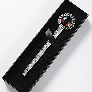 Retro Bookmark with Ruler, Book Markers for Student Kids Teacher Book Lovers, Office School Reading Accessories Gifts, Dusk Women Sunset