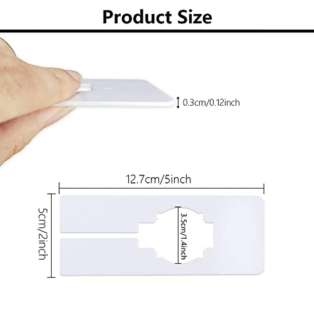 30 Piece White Rectangular Clothing Rack Size Dividers, Rectangular Blank Closet Dividers Hanging, Blank Hanger Separator, Closet Dividers for Clothing Rack (30)