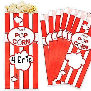 CUSINIUM 1oz Paper Popcorn Bags (150-pack) - Carnival Theme - Customizable
