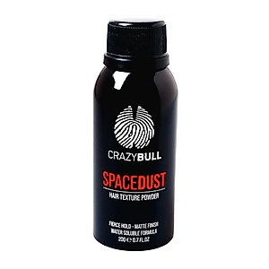 CrazyBull Hair Space Dust Hair Texture Powder - Vegan Friendly Hair Powder for Men - Lightweight Hair Powder for Short-Medium Hair - 0.7 oz