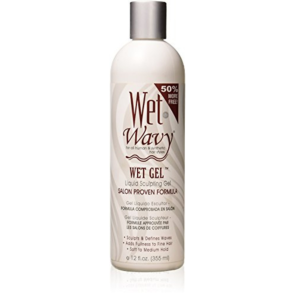 Wet-N-Wavy Wet Gel Liquid Sculpting Gel Salon Proven Formula, 12 Oz