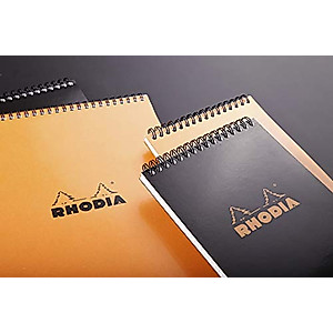 Rhodia Wirebound Pad - A4 (8.25 x 11.75 inches) - Grid, Orange, Pack of 3