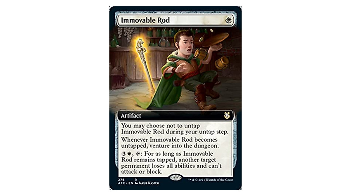 Magic: The Gathering Immovable Rod Extended Art Card