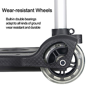 Sutekus Folding Hand Truck and Dolly 110-lbs Lightweight Portable Luggage Cart for School Travel Office Moving (Black)