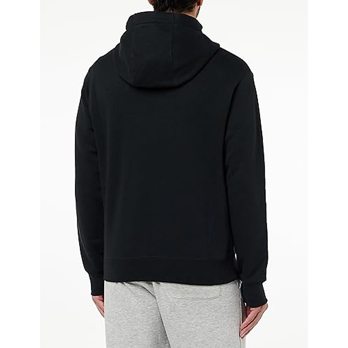 Nike Men's Sportswear Club Fleece Full Zip Hoodie, Fleece Zip-Up Hoodie Men, Black/Black/White, M