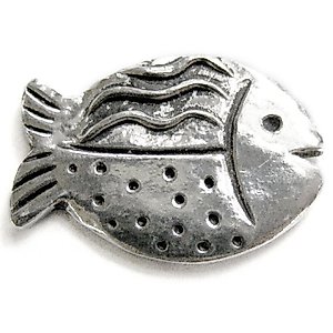 Basic Spirit Fish / Giggle Pocket Token (Coin) * Handcrafted Pewter Home Lead-Free CN-50