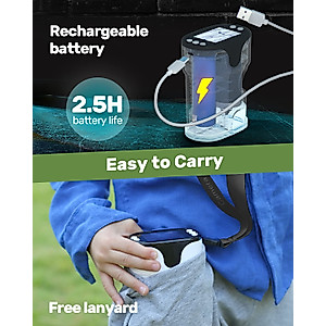 HOLYFUN Handheld Microscope Kit for Kids, Catch Video & Photo, Portable Rechargeable 1000X HD Microscopes Camera Toys, Outdoor Indoor Student Beginner Educational Science Gift for Children Age 6+