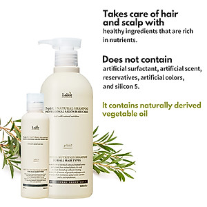 LA'DOR TripleX 3 Deep Cleansing Shampoo for Dry Itchy Sensitive Scalp Dandruff Naturally-derived Ingredients Tea Tree Lemon Lavender Sulfate-free Korean Hair Care