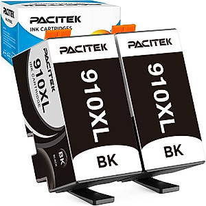 PACITEK 910XL Compatible Black Ink Cartridge Replace HP 910 Ink, Work with HP OfficeJet 8025e 8035e 8025 8035 8028 8022 8020 Printer