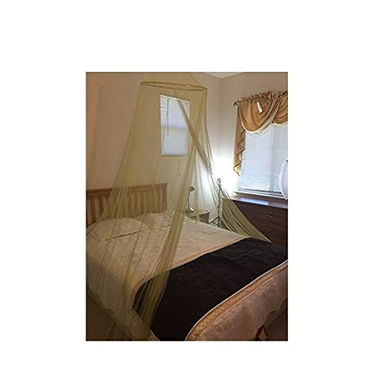 Hoop Bed Canopy Mosquito Net for Crib, Twin, Full, Queen or King Size Bed and Travel Camping Ourdoor Events (SageGreen)