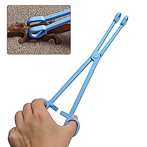 Junniu 3PCS Terrarium Tank Reptile Accessories, Stainless Steel Feeding Tongs Long Handle Tweezers Bug Feeding Clamp Cricket Tongs for Bearded Dragon Leopard Gecko Toad Turtle Spider