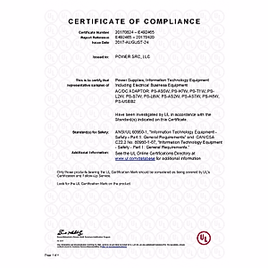 PowerSource 17-20V 7Ft Extra Long UL Listed Wall Charger for Bose Soundlink I II III 1 2 3 Wireless Bluetooth Mobile Speaker 404600 414255 S024RU1700100 Power-Adapter-Supply Cord