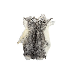 SLC Genuine Earth Tone Rabbit Pelt for Décor & Crafts, Single Genuine Fur Hides