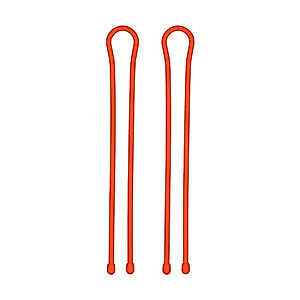 Nite Ize Gear Tie Reusable Rubber Twist Tie 24", 2-Pack, Bright Orange New Packaging