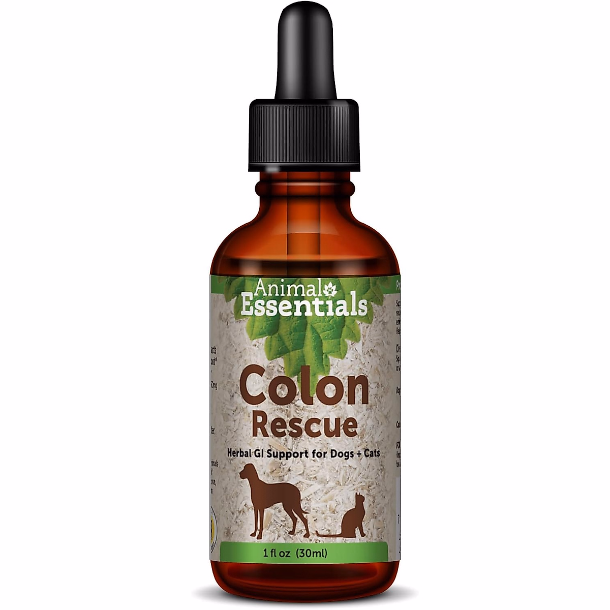 Animal Essentials Colon Rescue for Dogs & Cats - Constipation Relief, Stool Softener with Slippery Elm, Marshmallow Root, Licorice Root - 1 Fl Oz