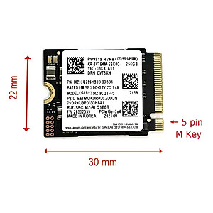 OEM Samsung 256GB M.2 PCI-e NVME SSD Internal Solid State Drive 30mm 2230 Form Factor M Key Steam Deck