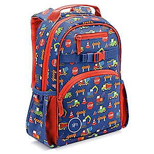 Simple Modern Toddler Mini Backpack for Kids Boys Girls | Preschool Small Backpack | Fletcher Collection | Toddler - Mini (14" tall) | Under Construction