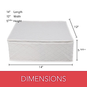 LAMINET Quilted Mug/Cup Storage Case - Holds Up to 12 Mugs/Cups - WHITE