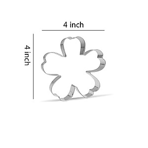 Large Easter Cookie Cutter Set - 8 Piece - Bunny, Rabbit, Flower, Carrot, Chick, Easter Egg - Stainless Steel