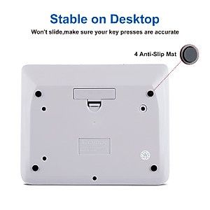 Comix Desktop Calculator Solar Battery Dual Power with 12-Digit Large LCD Display and Large Computer Keys Office Calculator for Home Office School