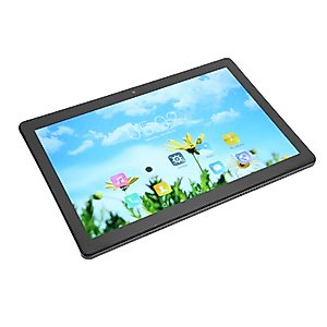Tablet, 10.1 Inch 10.1 Inch Tablet 100240V for Travel for Home (Black)