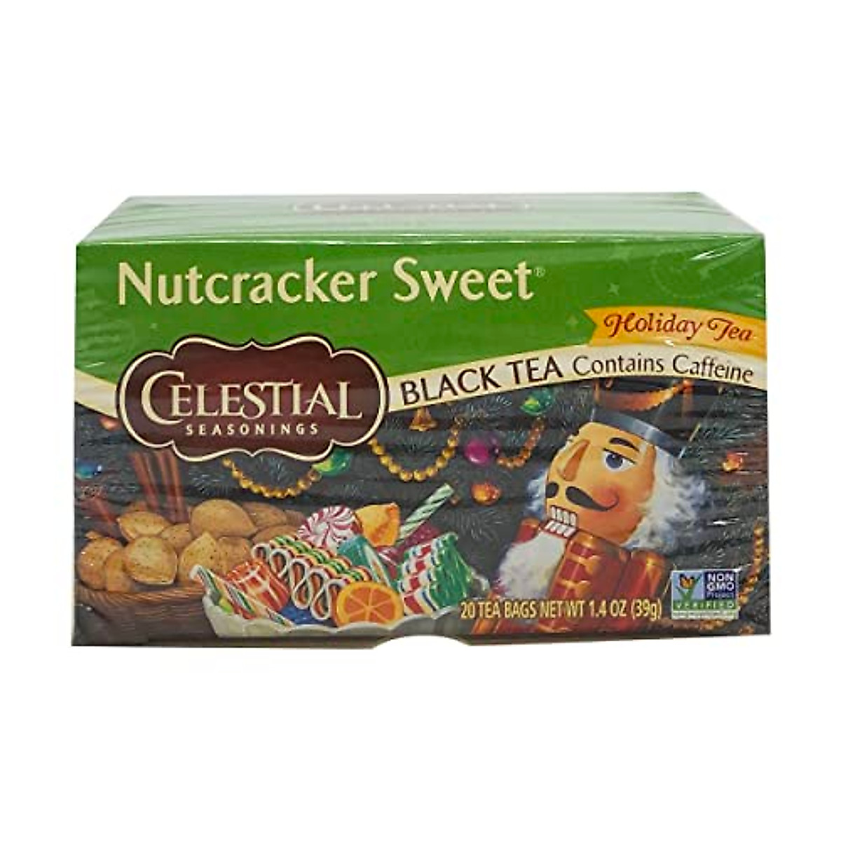 Celestial Seasonings Black Tea, Nutcracker Sweet, 18 Count