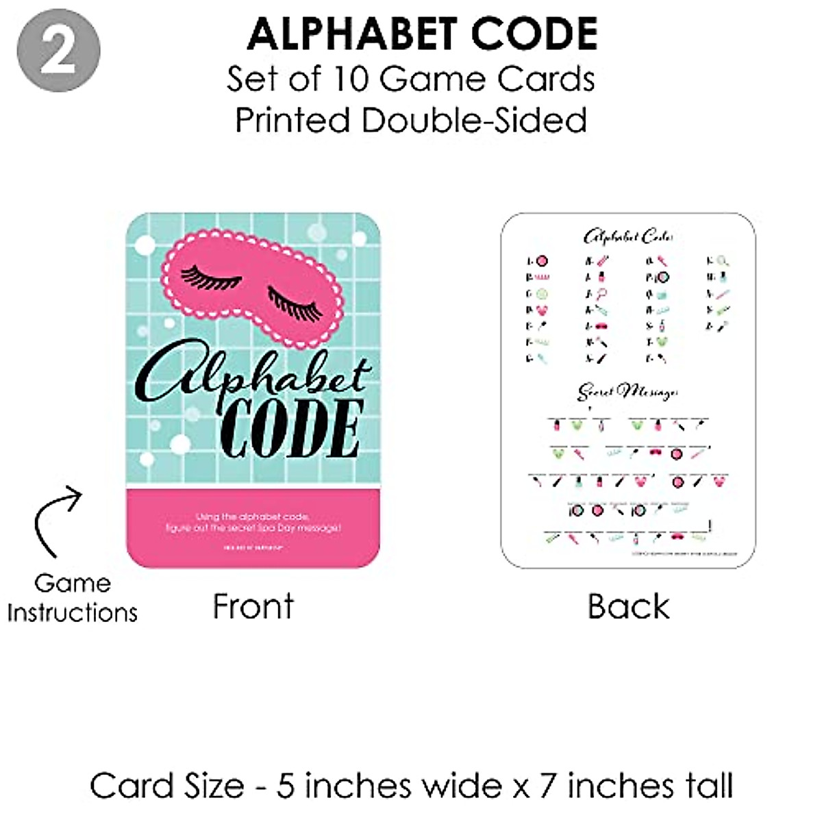 Big Dot of Happiness Spa Day - 4 Girls Makeup Party Games - 10 Cards Each - Gamerific Bundle