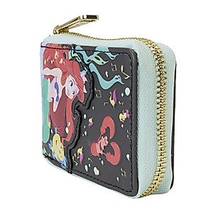 Loungefly Disney Little Mermaid 35th Anniversary Life is the Bubbles Accordion Zip Around Wallet