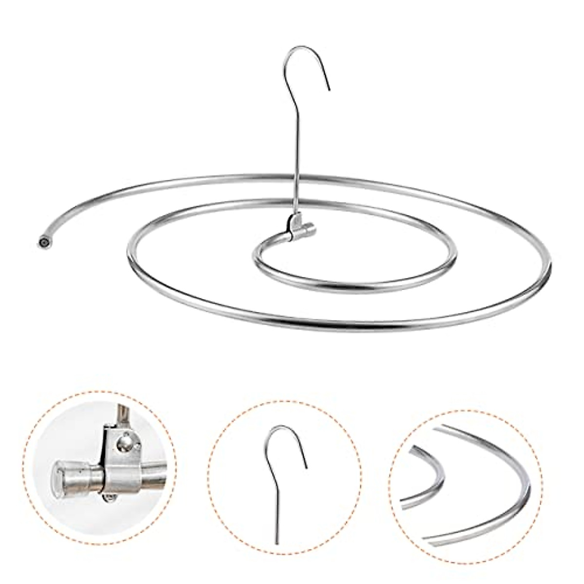 GARVALON Bed Linen Drying Rack Collapsible Clothing Rack Laundry Drying Rack Collapsible Folding Hangers 2pcs Blanket Hanging Rack Blanket Dryer Rack Spiral Sheet Dry Hanger Blanket Rack