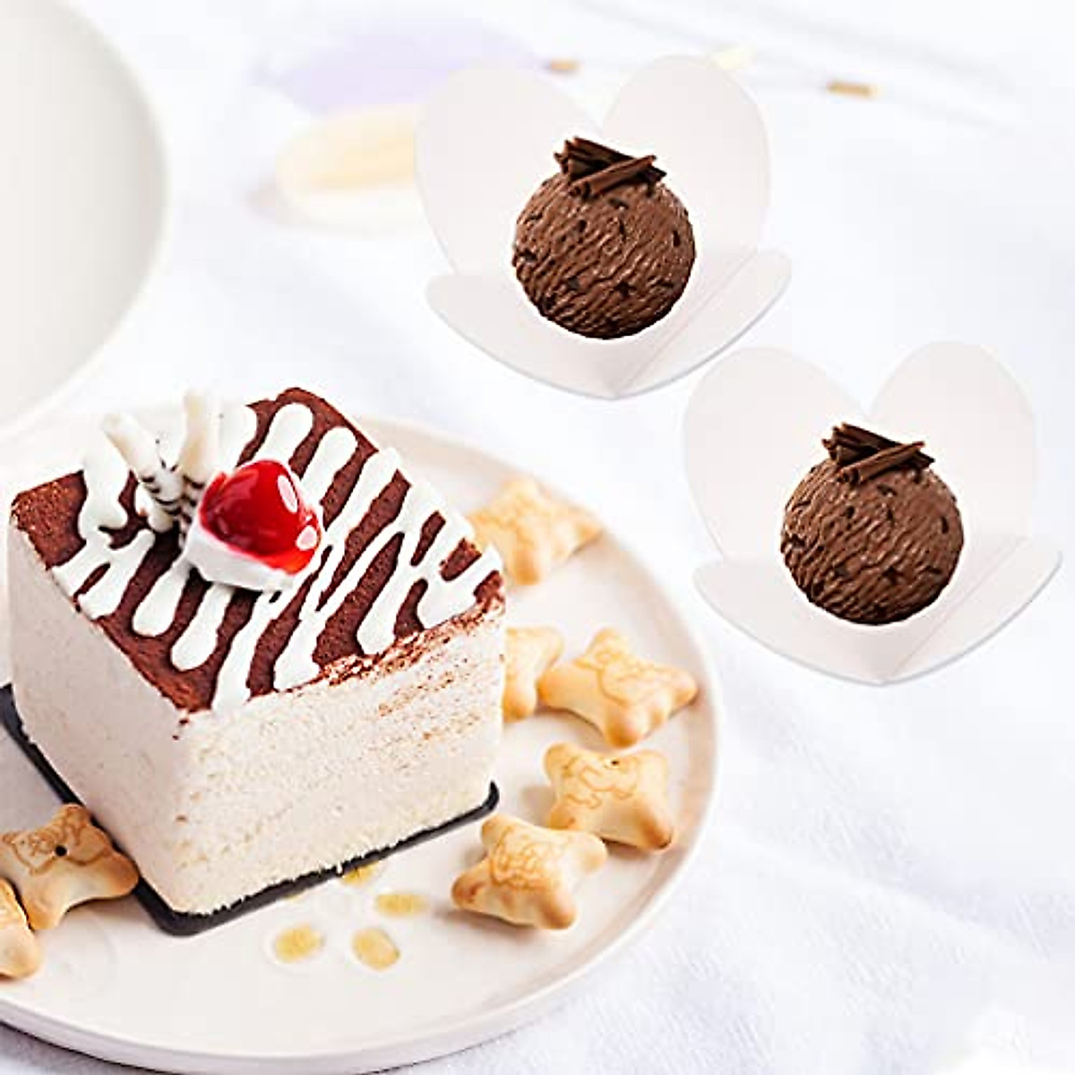 DOITOOL 200pcs Truffle Wrappers Paper Chocolate Candy Cups Truffle Liners Truffle Cups for Baby Shower Bridal Shower Birthday Party Wedding