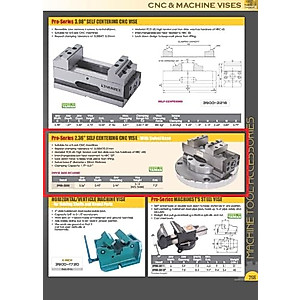 VERTEX 3900-2220 Self-Centering CNC Vise, 2"
