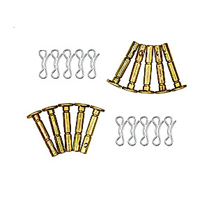 yhoparts Shear Pins and Cotters Pins fits for Cub Cadet MTD Troy-Bilt Replaces 738-04124A, 714-04040, 738-04124 Snowblowers (10 Pairs)
